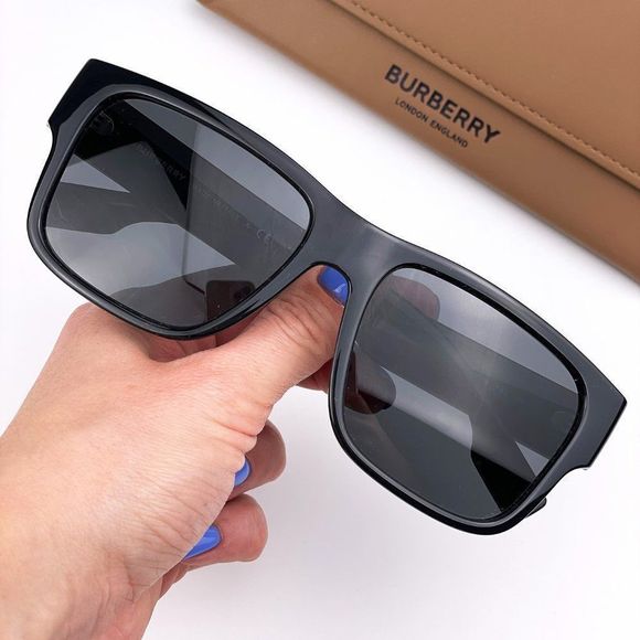 Burberry | Accessories | Burberryknight Be4358 3087 Sunglasses Square Black Gray Men | Poshmark